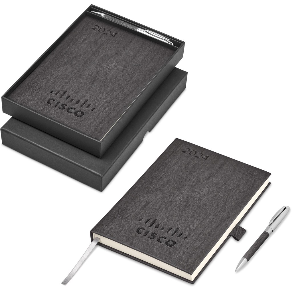 Oakridge 2024 A5 Diary & Pen Set On Target Promotional Gifts & Clothing ...