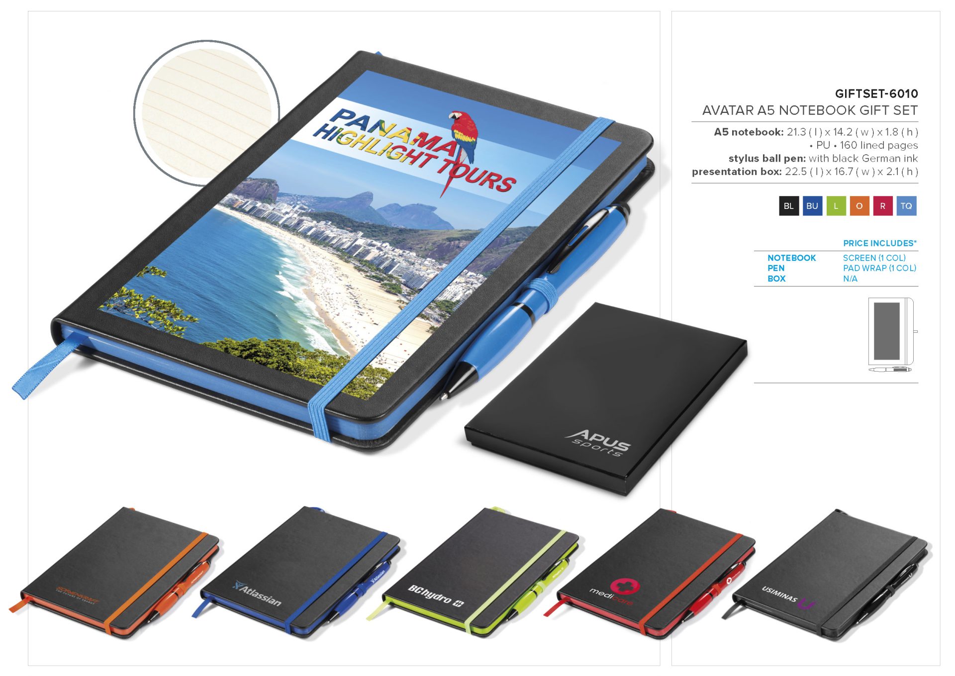 Avatar Notebook & Pen Set On Target Promotional Gifts & Clothing (Pty) Ltd
